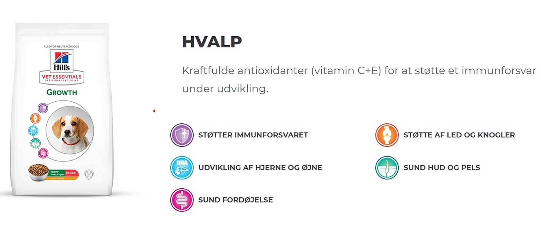 Hill´s Vet Essentials hundefoder med rabat og foderrådgivning.